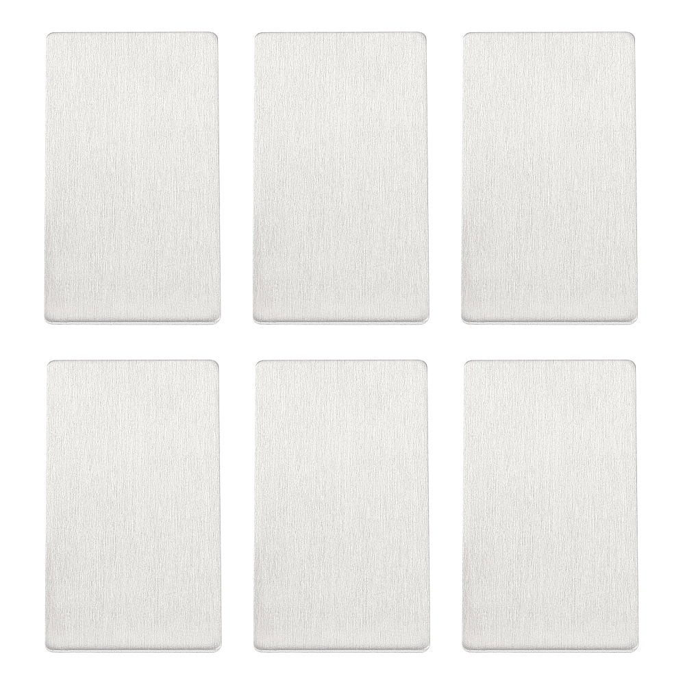 Blank Aluminum Engraving Name Plate Business Card Blanks Rectangle ...