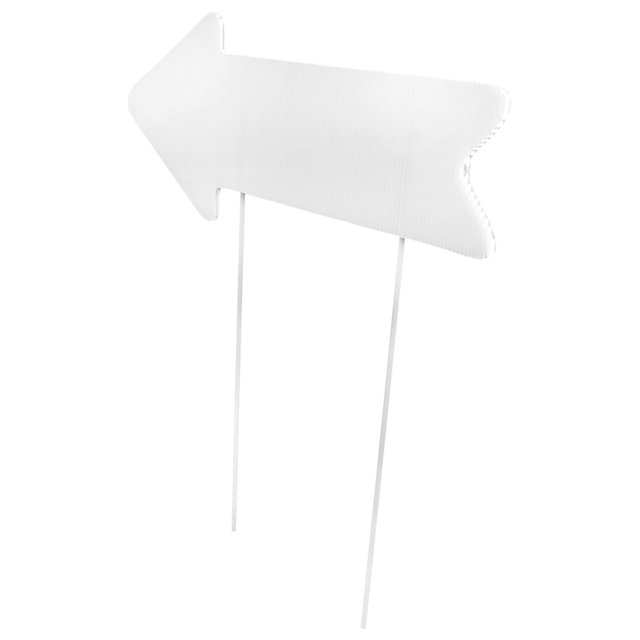 Blank Arrow Sign Practical Emblems Signs with Stakes Outdoor Lawn ...