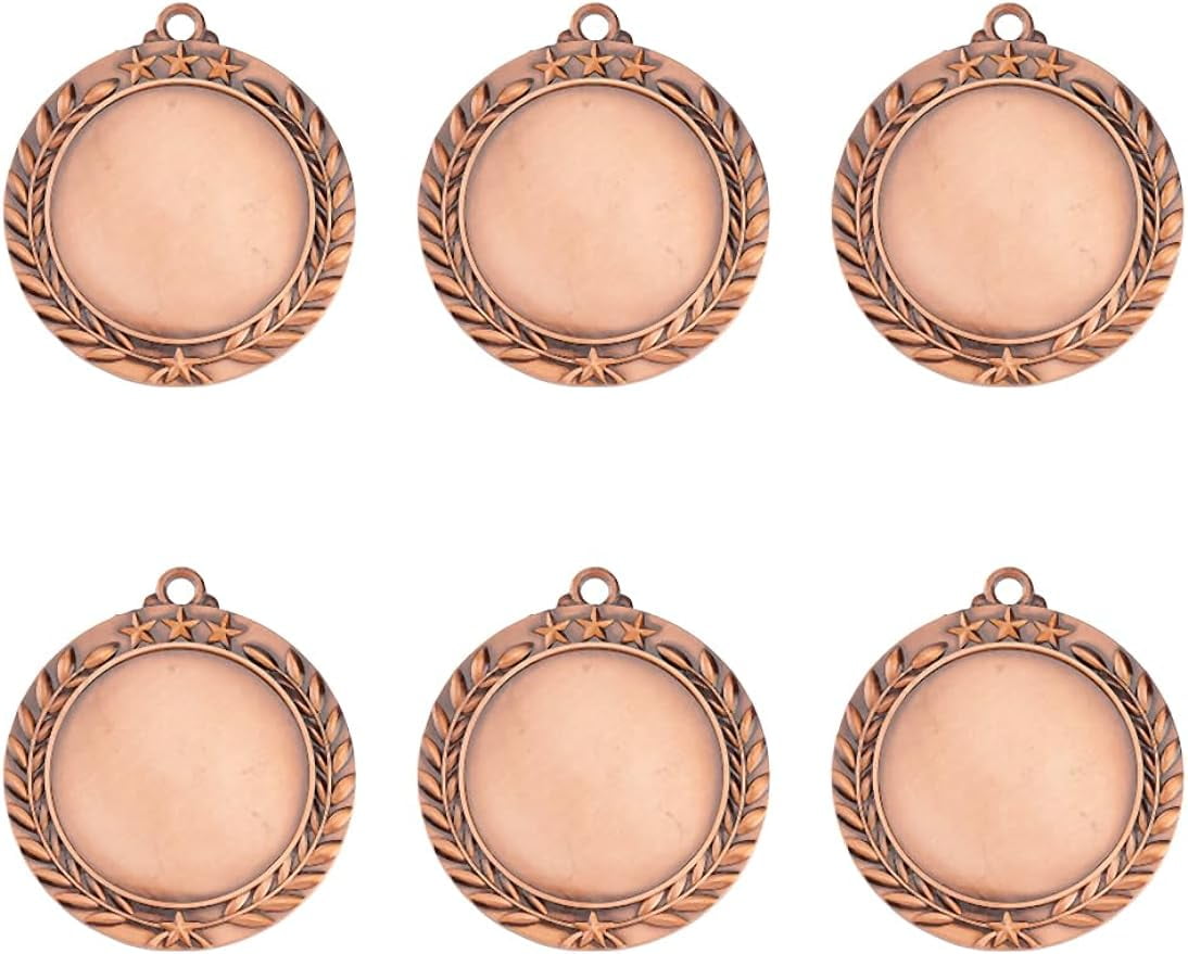 s Junkin 24 Pcs Blank Award Medals With Neck Ribbons Make Your Own ...