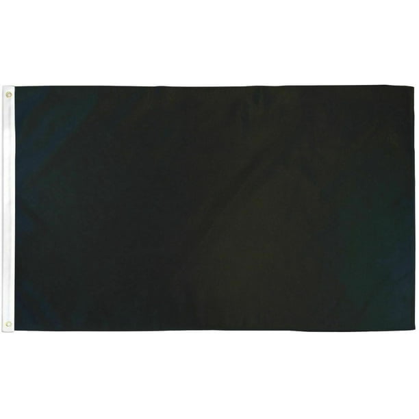 Blank BLACK Solid Color 3x5 FT Foot Flag Banner 3 X 5 Flags Polyester ...