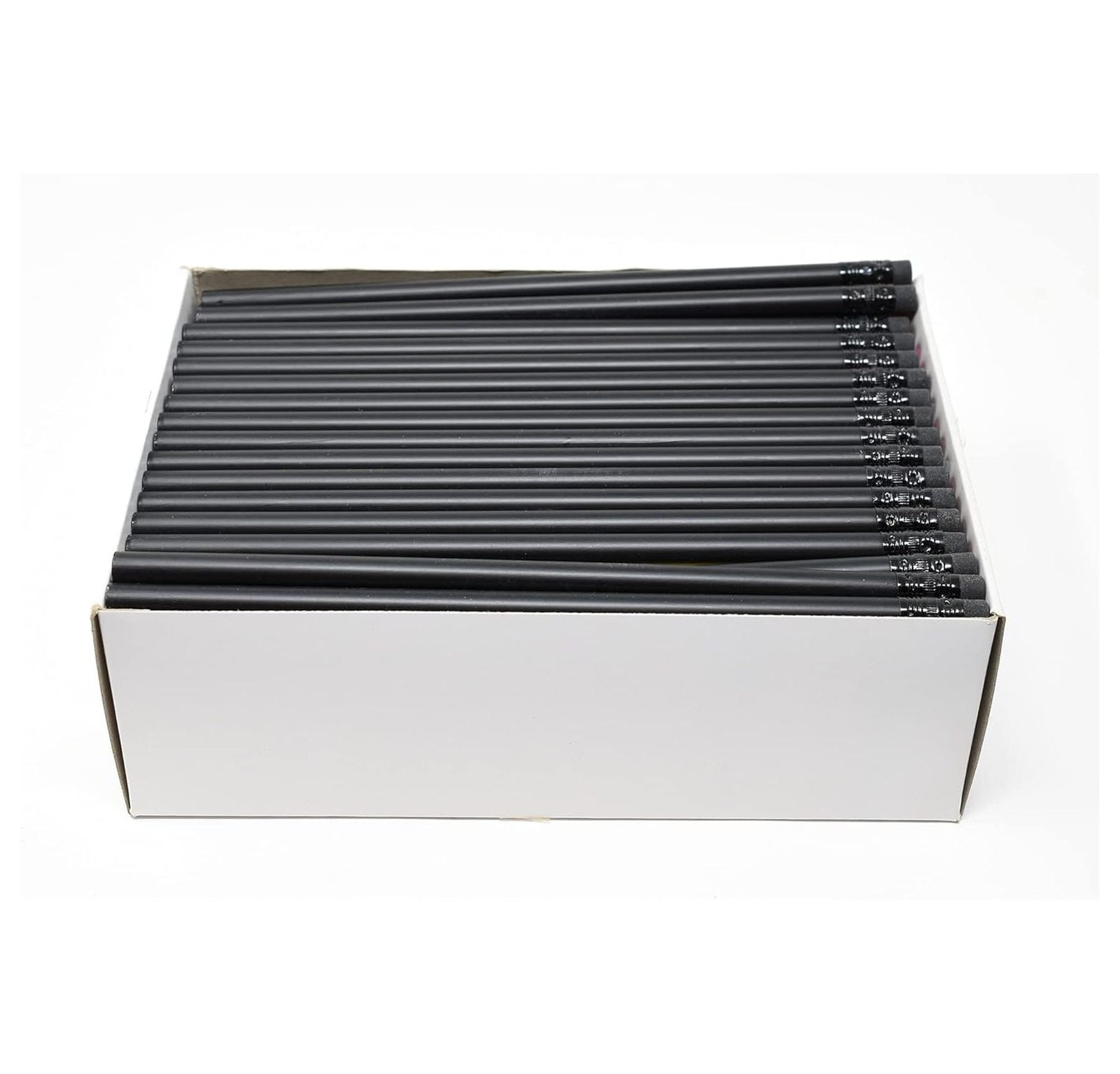 Blank Black Matte Round Pencils Black Matte 144 to a Box - Walmart.com