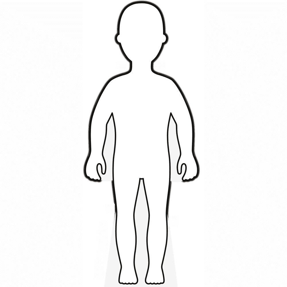 Blank Body (Child) Lifesize Cardboard Cutout Standee - Walmart.com