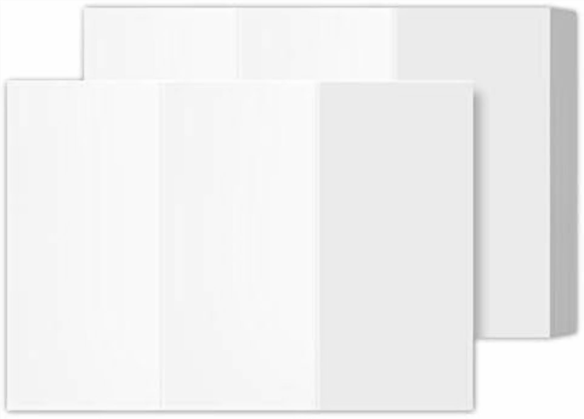 Blank Bright White Tri-Fold Brochure Card Stock, 3 Panel Brochure for ...