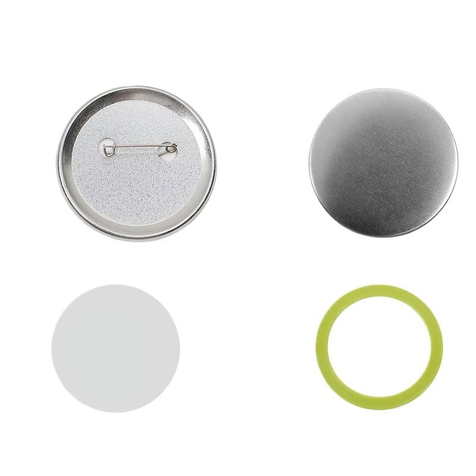 Blank Button Making Supplies 100PCS 25mm Round Badge Parts Plastic ...