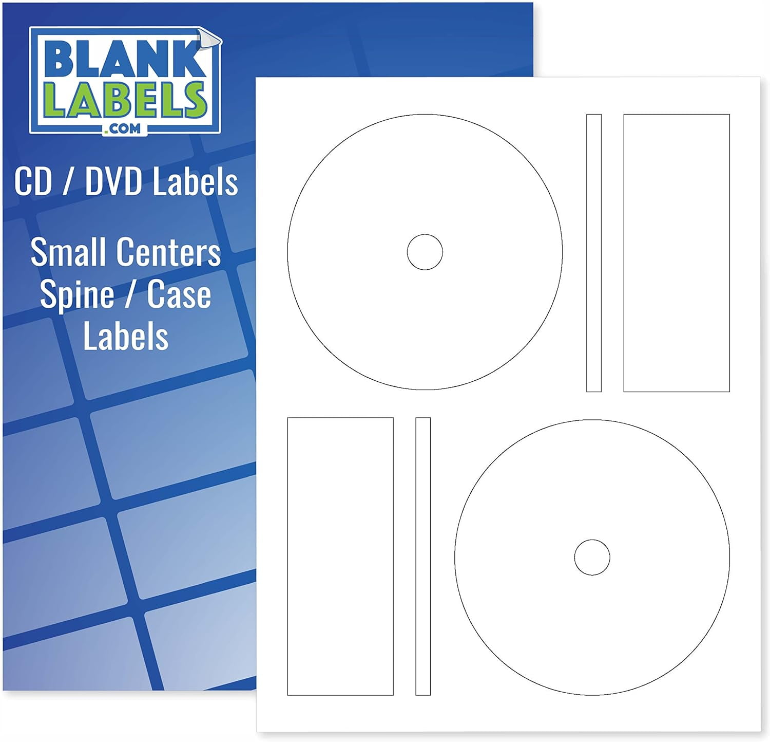 Blank CD/DVD Photo Gloss , Memorex Full Face Compatible Small Center ...