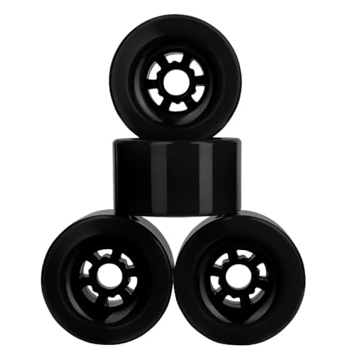 Blank Cal 7 90mm x 52mm Pro Longboard Cruiser Wheels Flywheels (Black ...