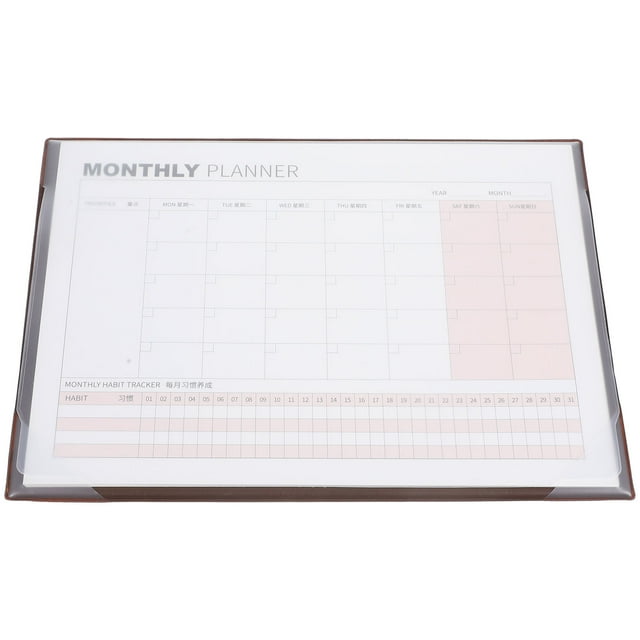 Blank Calendar Notepad Calendar Agenda Notepad Calendar Monthly Planner ...