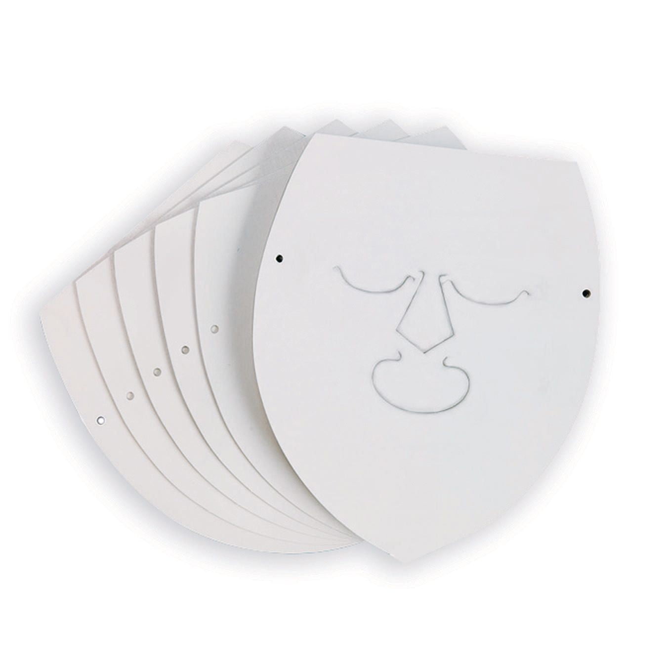 Blank Cardboard Face Masks (Pack of 25) - Walmart.com