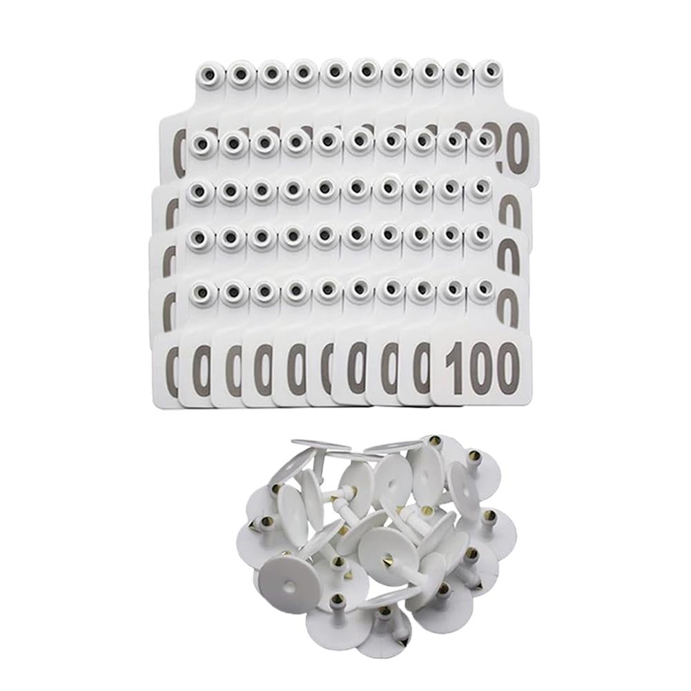 Blank Cattle Ear Tags, Precision Plastic Livestock Ear Tags for Cow ...
