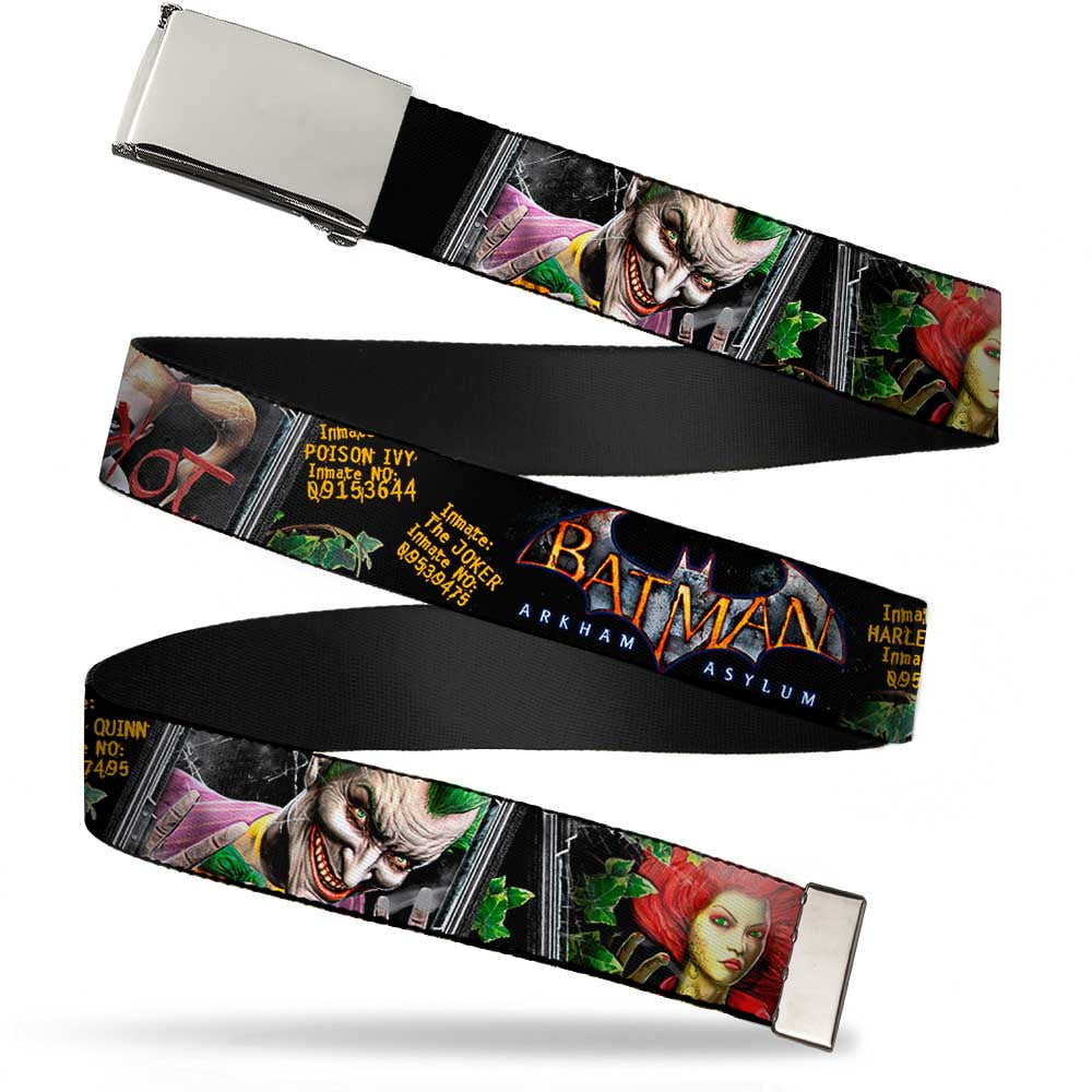 Blank Chrome 1.25" Buckle Batman Arkham Asylum Patients Joker Poison ...
