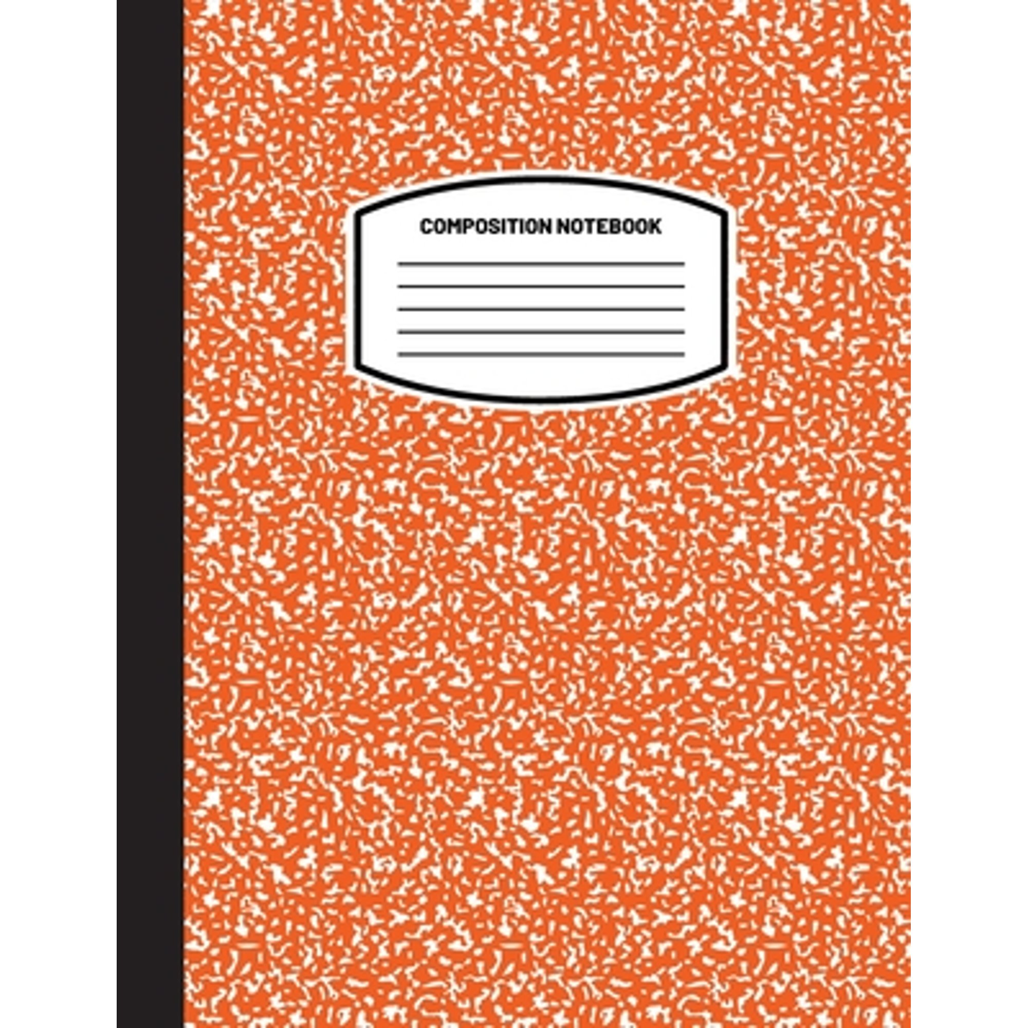 Blank Classic Wide Rule Composition Notebooks, 85in x 11in, Orange, 100 ...