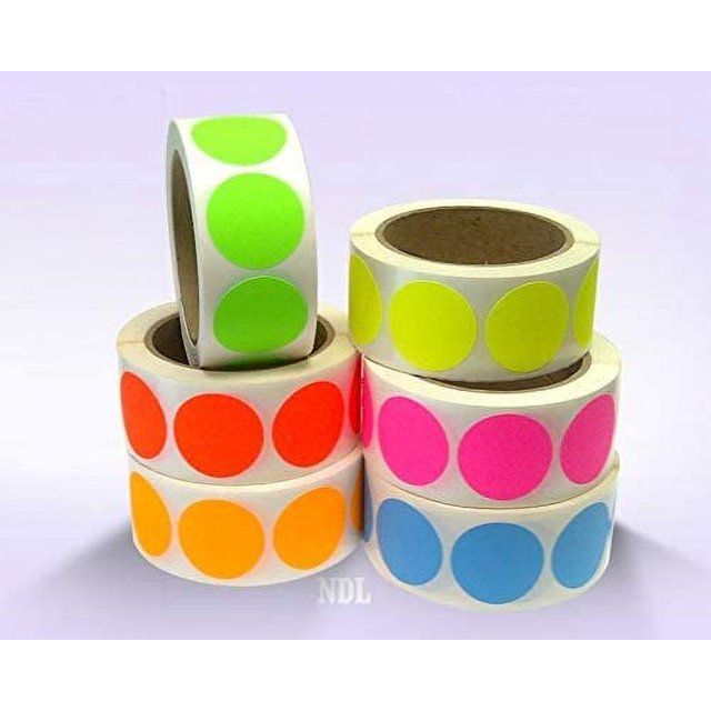 Blank Color Coding Stickers, Writable Surface 500 Permanent Labels per ...