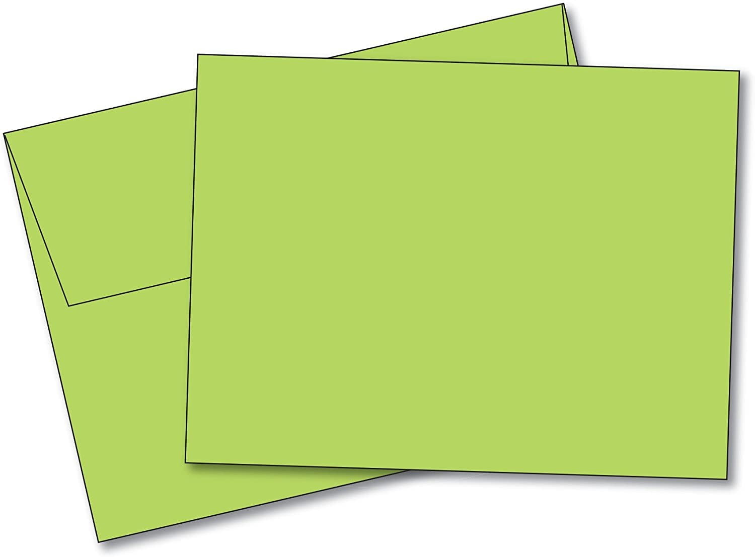 Blank Color Note Cards Uncoated, 5 x 7 Inches Cards - 40 Cards and ...