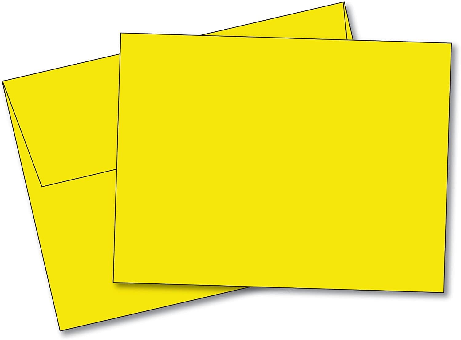 Blank Color Note Cards Uncoated, 5 x 7 Inches Cards - 40 Cards and ...