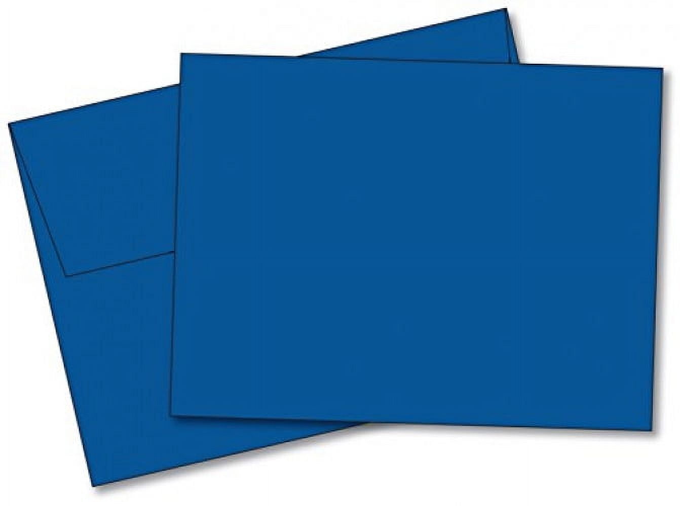 Blank Color Note Cards Uncoated - Blue - 5 x 7 Inches - 40 Cards and 40 ...