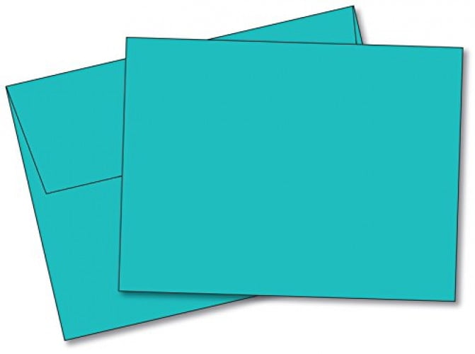 Blank Color Note Cards Uncoated - Light Blue - 5 x 7 Inches - 40 Cards ...