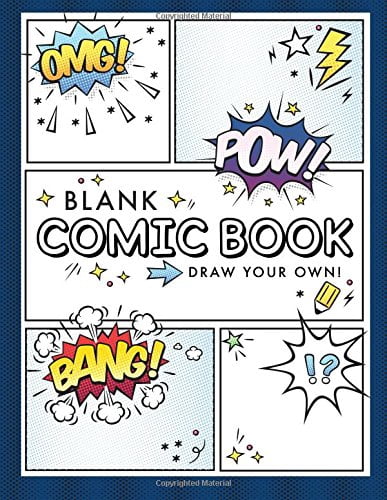 Pre-Owned Blank Comic Book (Draw Your Own Comics): A Large Notebook and ...