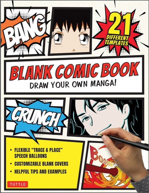 Blank Comic Book Draw Your Own Manga Sketchbook Journal Notebook