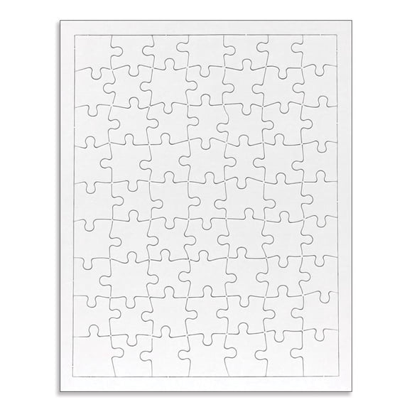 Large Blank Puzzle Piece
