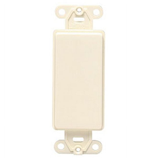 Leviton 80414 Decora Plastic Adapter Plate, Blank - No Hole, With-Ears ...