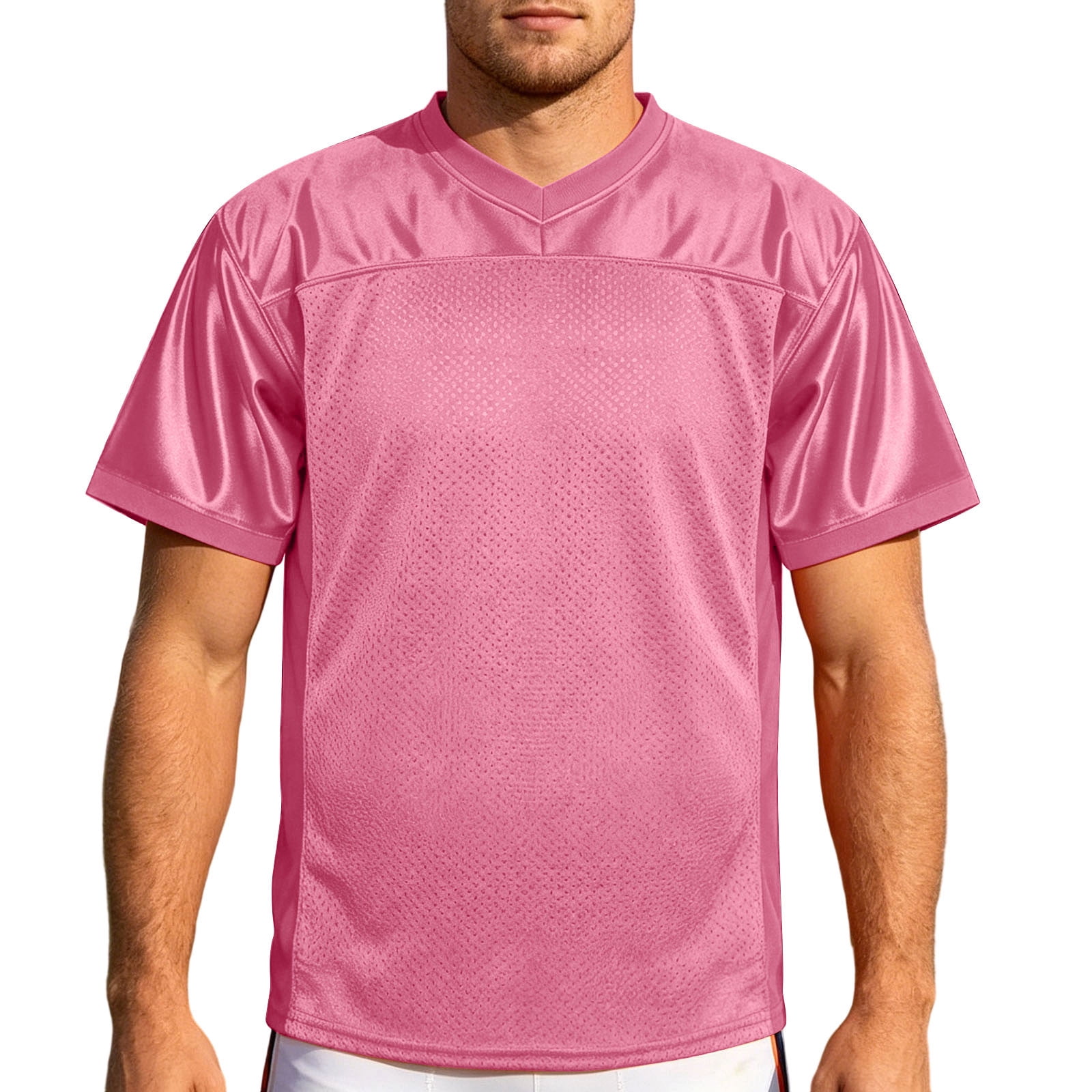 Blank Football Jerseys for Men,Mesh Polyester Plain Football Shirt V ...