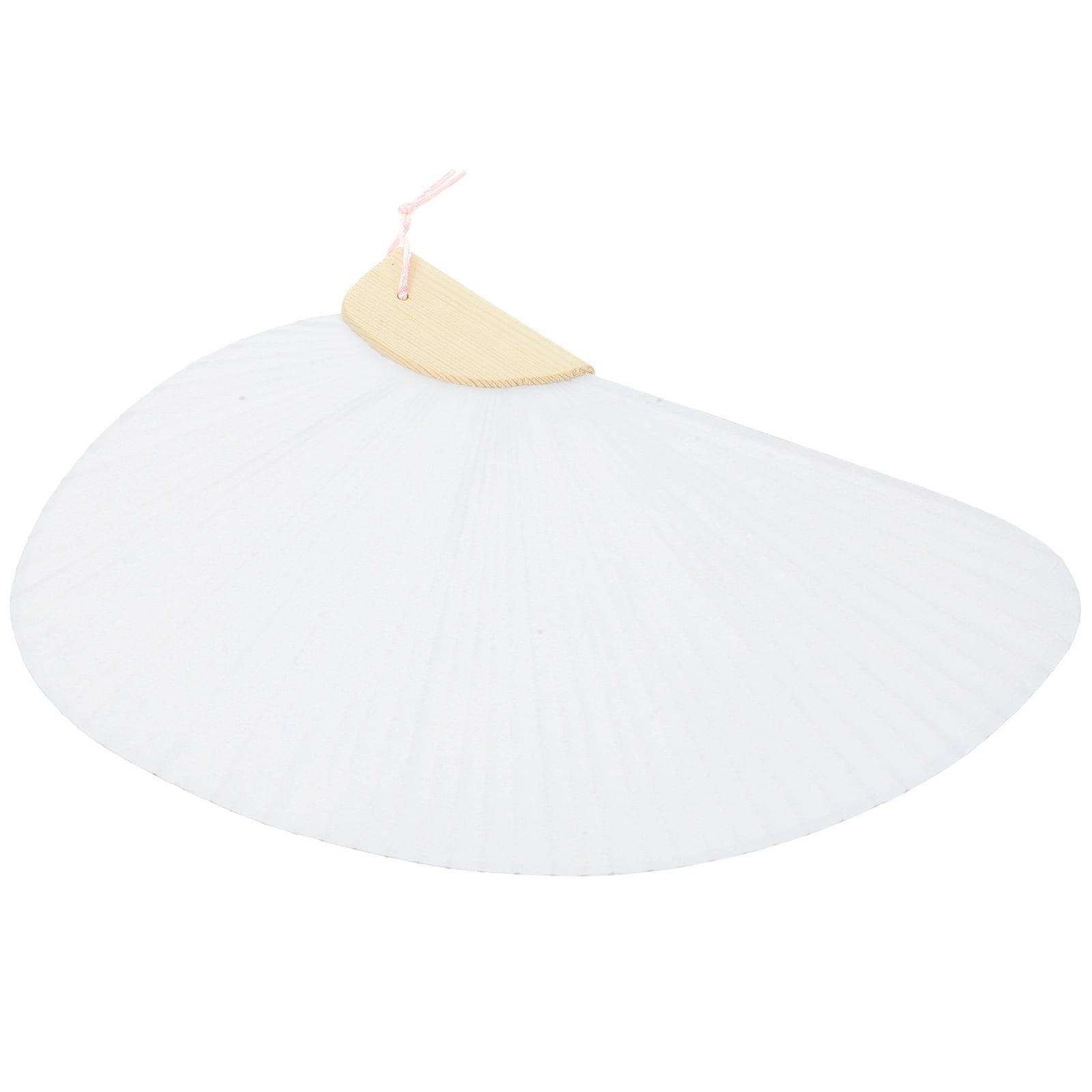 TEHAUX Hand Held Paper Fan Wooden White For Artists Diy Painting 1Pack ...