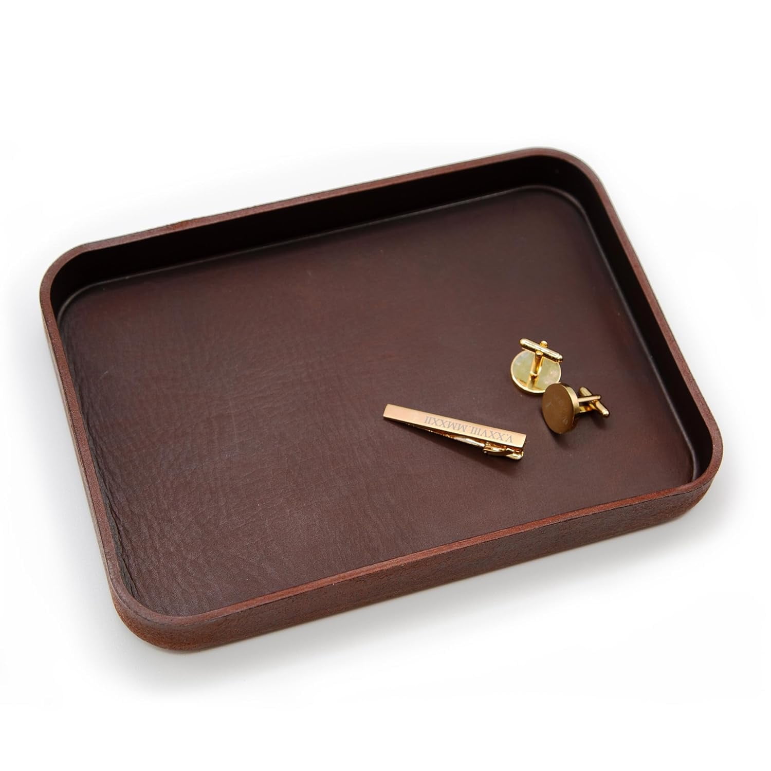 Blank Hard Valet Tray (Brown Large) - Vegetable Tanned Hard Leather ...