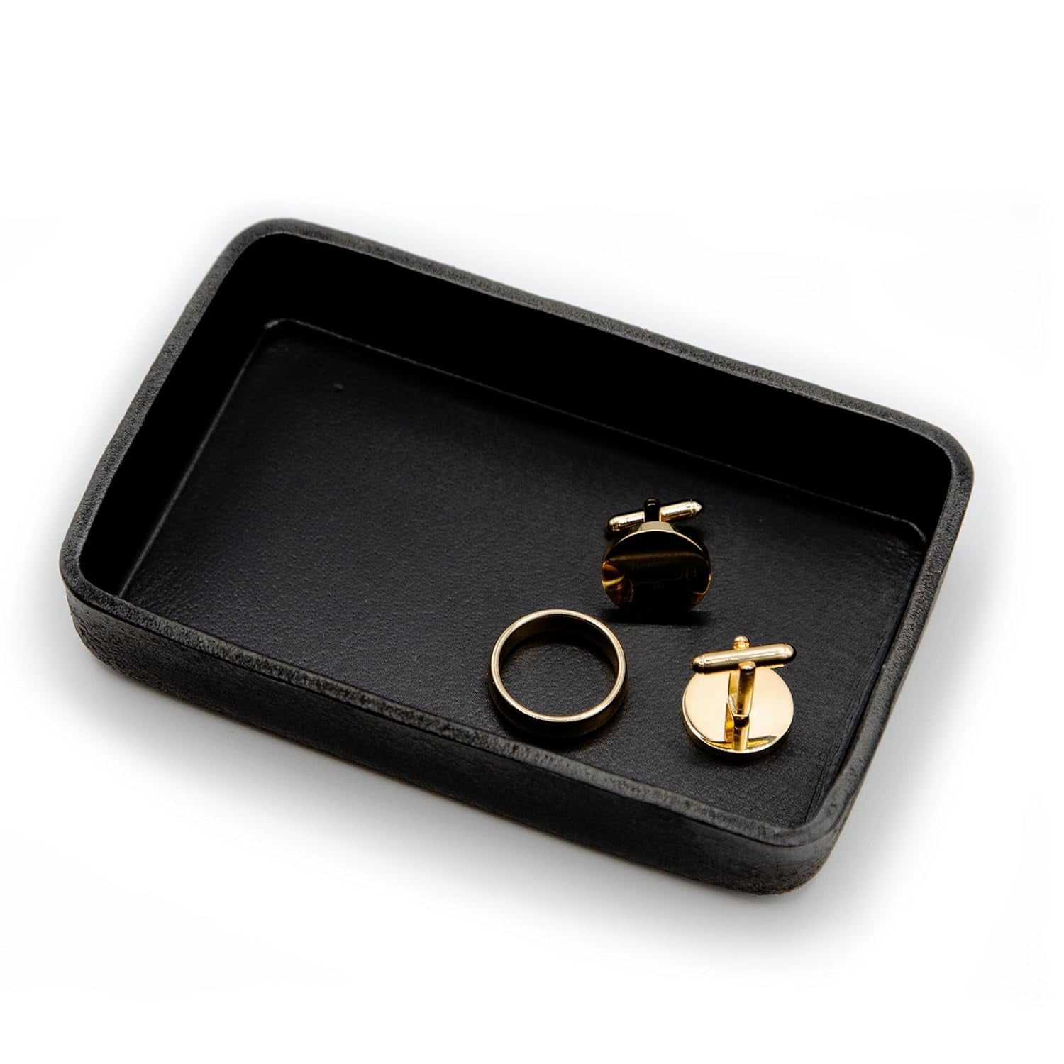 Blank Hard Valet Tray (Charcoal Small) - Vegetable Tanned Hard Leather ...