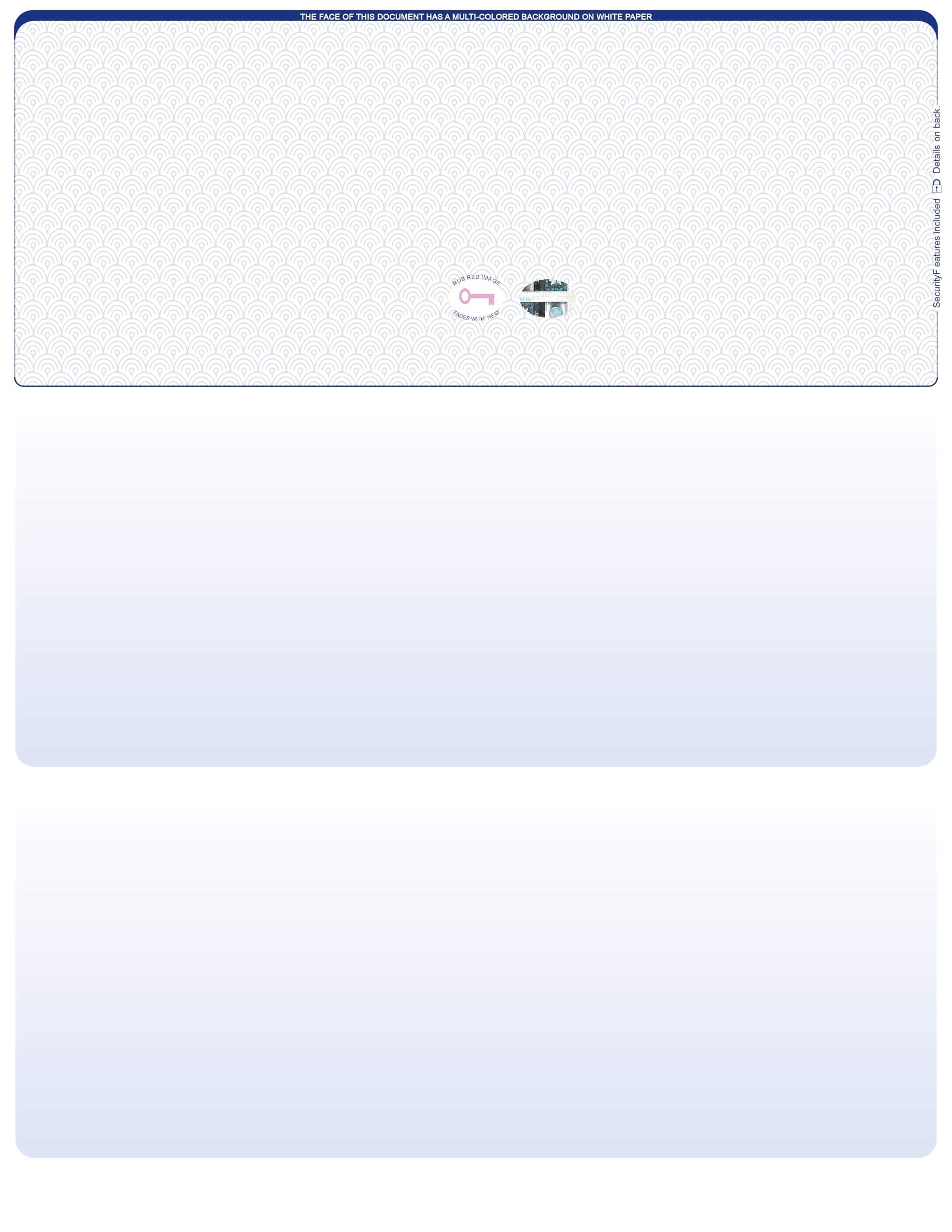 Blank Hologram Computer Checks Top, Laser Inkjet Compatible Checks with ...