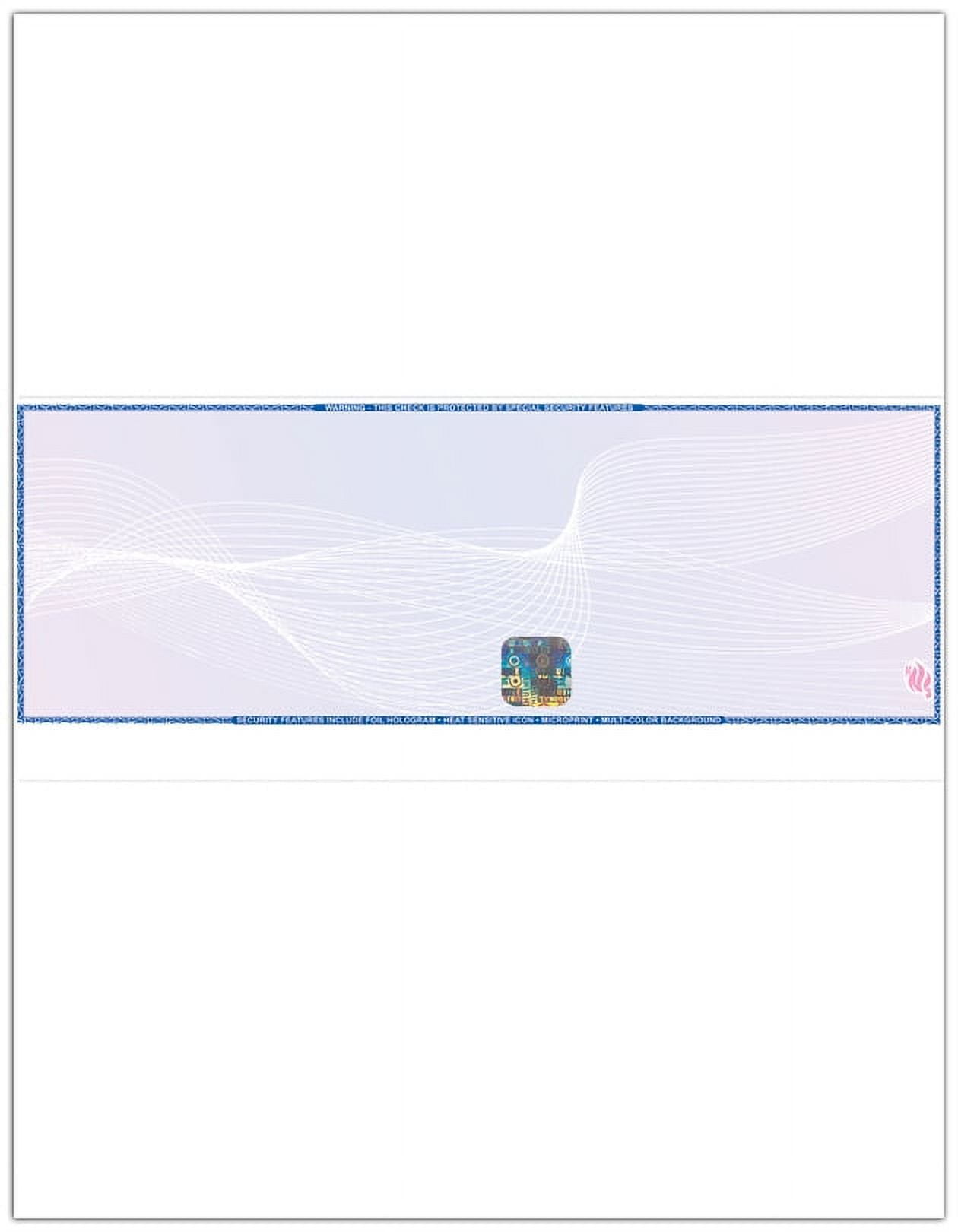 Blank Hologram High Security Laser Checks | Check in Middle (Blue ...