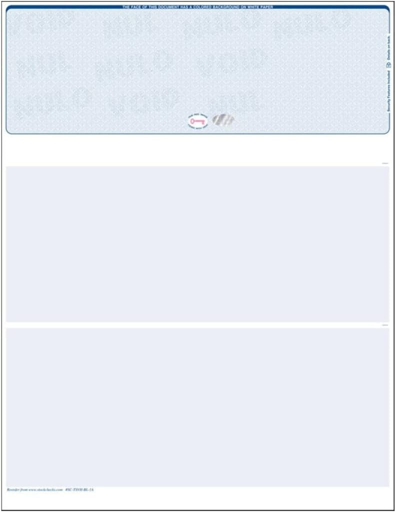 Blank Hologram Top Computer Checks, Blank Top Hologram Laser Checks ...