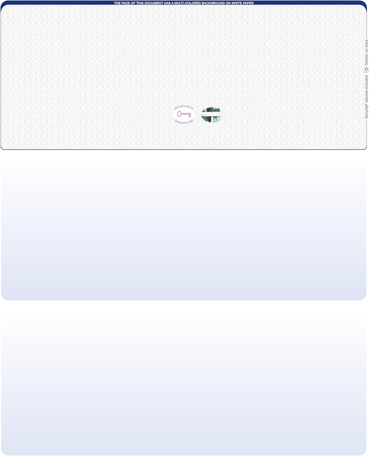 Blank Hologram Top Computer Checks, Blank Top Hologram Laser Checks ...