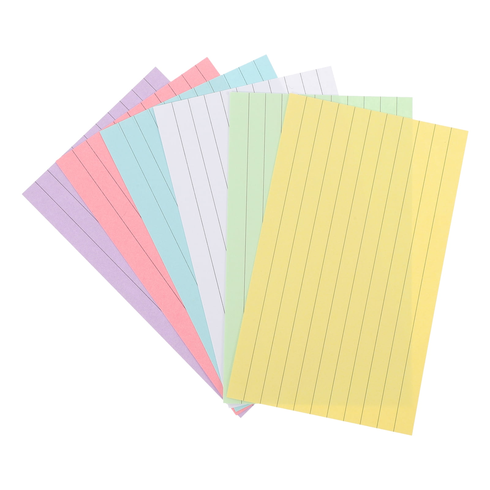 Blank Index Cards 300 Sheets Colored Lining Notepads Office Supplies ...