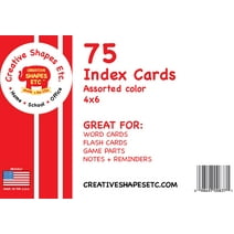 Universal Ruled Index Cards, 4 x 6, White, 500/Pack -UNV47235 - Walmart.com