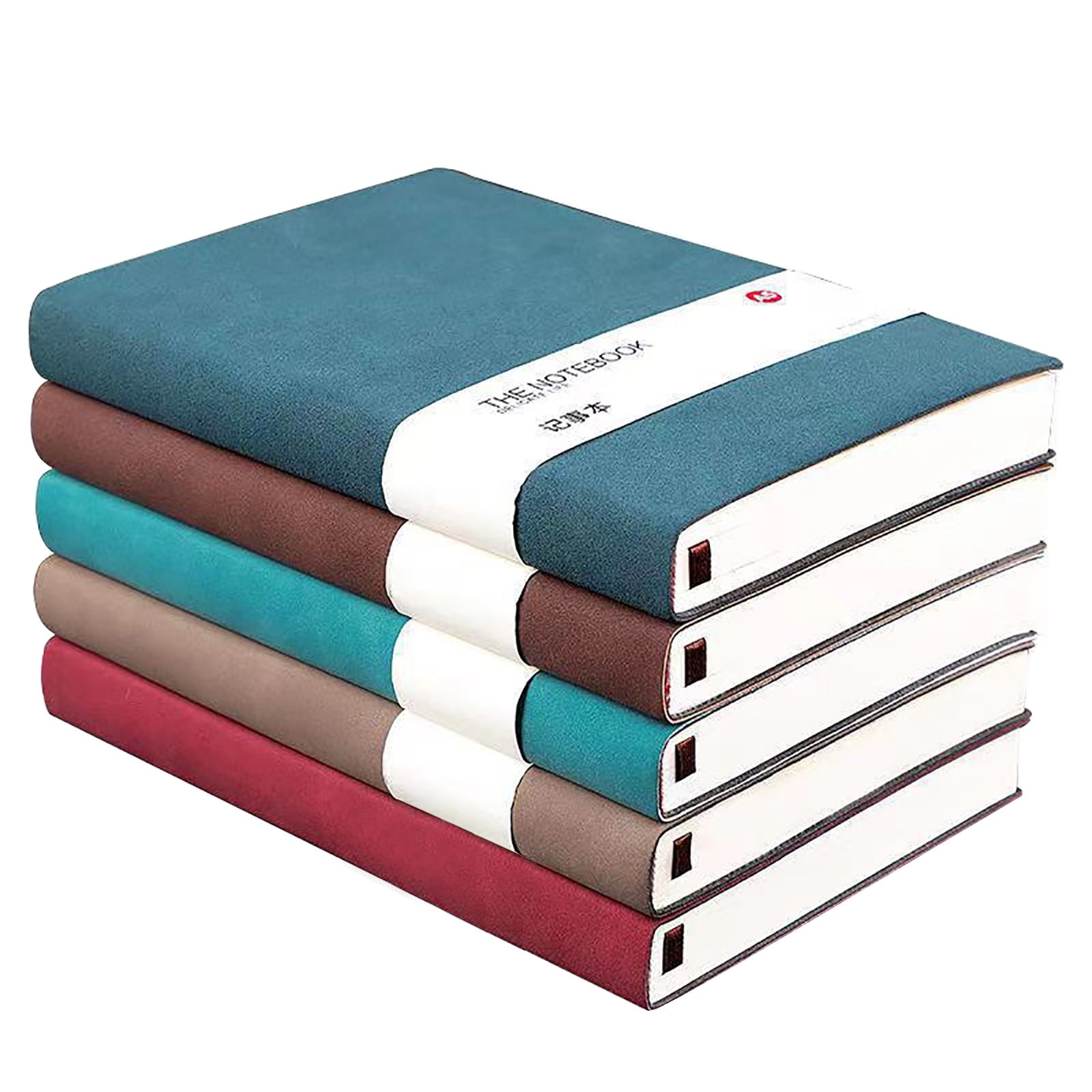 Blank Journal Notebook A5 Thick Sketch Book Hardcover Leather Unlined ...