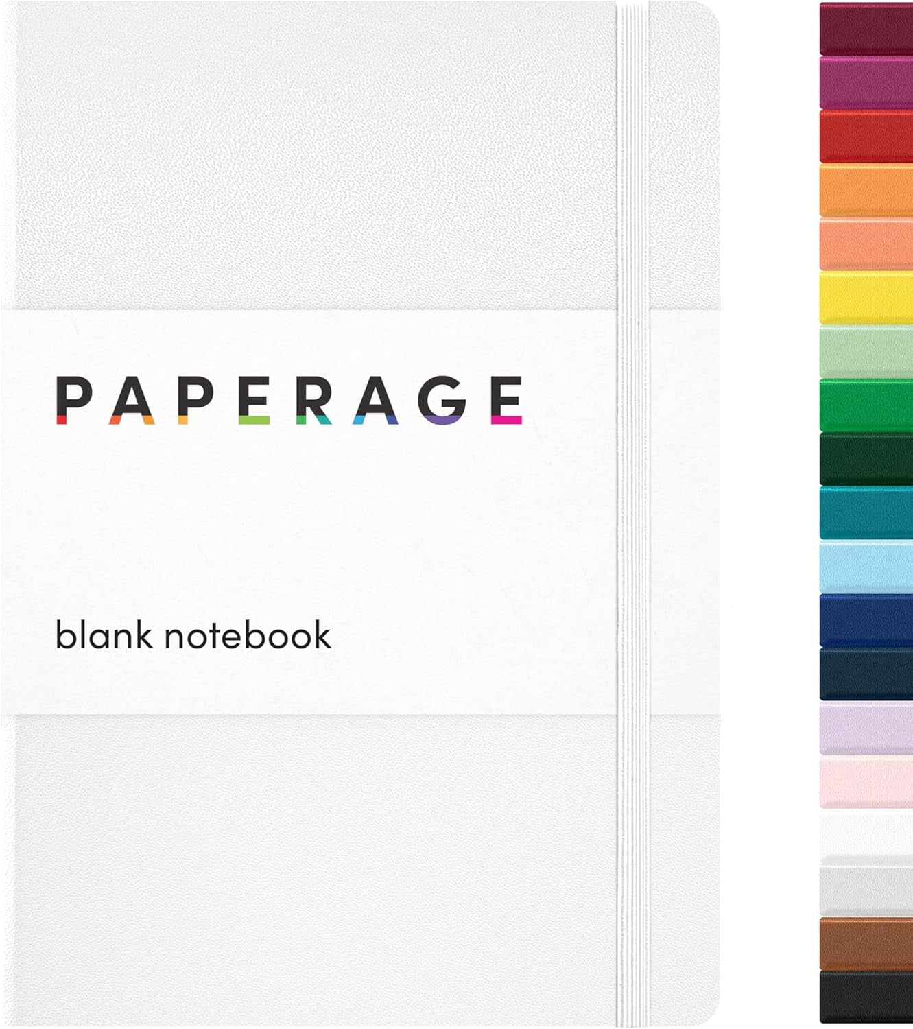 Blank Journal Notebook, (White), 160 Pages, Medium 5.6 in x 8 in - 100 ...