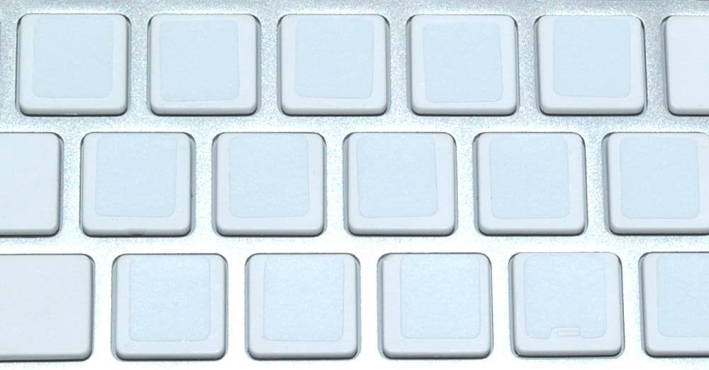 Blank Keyboard Stickers Non Transparent White Background - Walmart.com