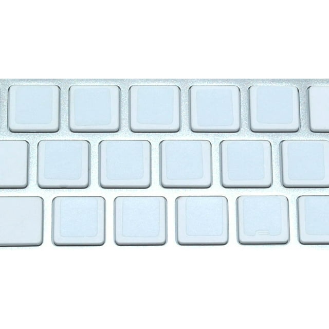 Blank Keyboard Stickers Non Transparent White Background - Walmart.com