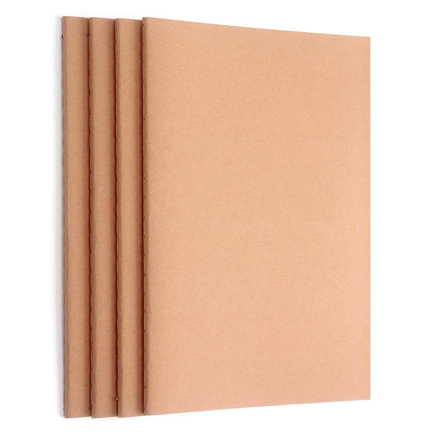 Blank Kraft Notebooks 4 Pack, A5 Sketchbook for Drawing Writing ...