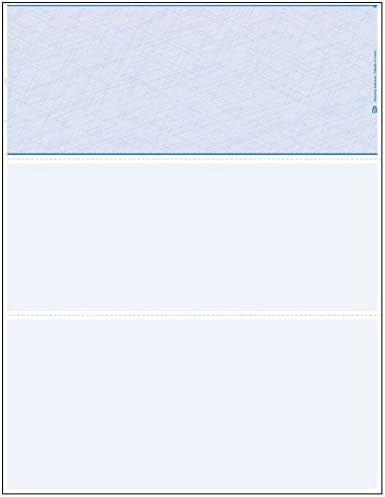 Blank Laser Check Stock with Top Location (Blue). 500 Checks - Walmart.com