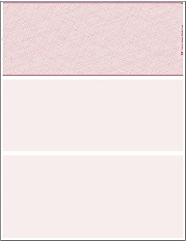 Blank Laser Check Stock with Top Location (Maroon), 500 Checks ...