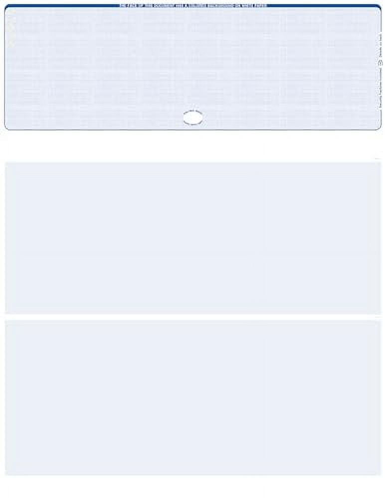 Blank Laser Checks - Top Position Blue 500 - Software Compatible - Walmart.com