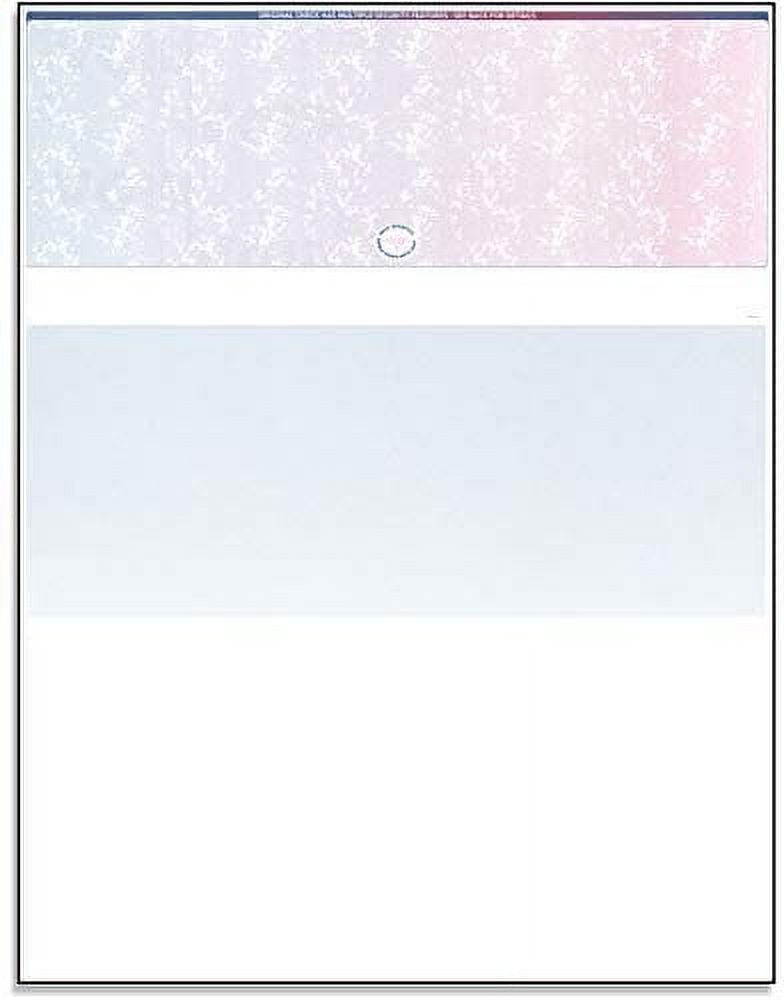 Blank Laser/Ink Jet Prismatic Red/Blue Laser Check Stock - Check On The ...
