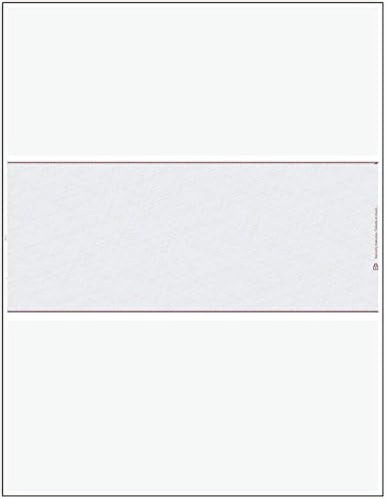 Blank Laser Middle Check W/Two Vouchers, 500 Count (Gray) - Walmart.com