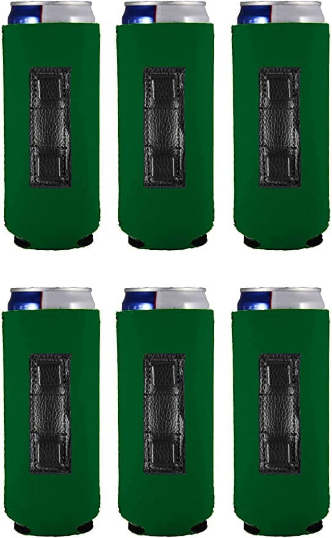 Blank Magnetic Neoprene Slim Can Coolie (Kelly Green, 6 Pack) - Walmart.com