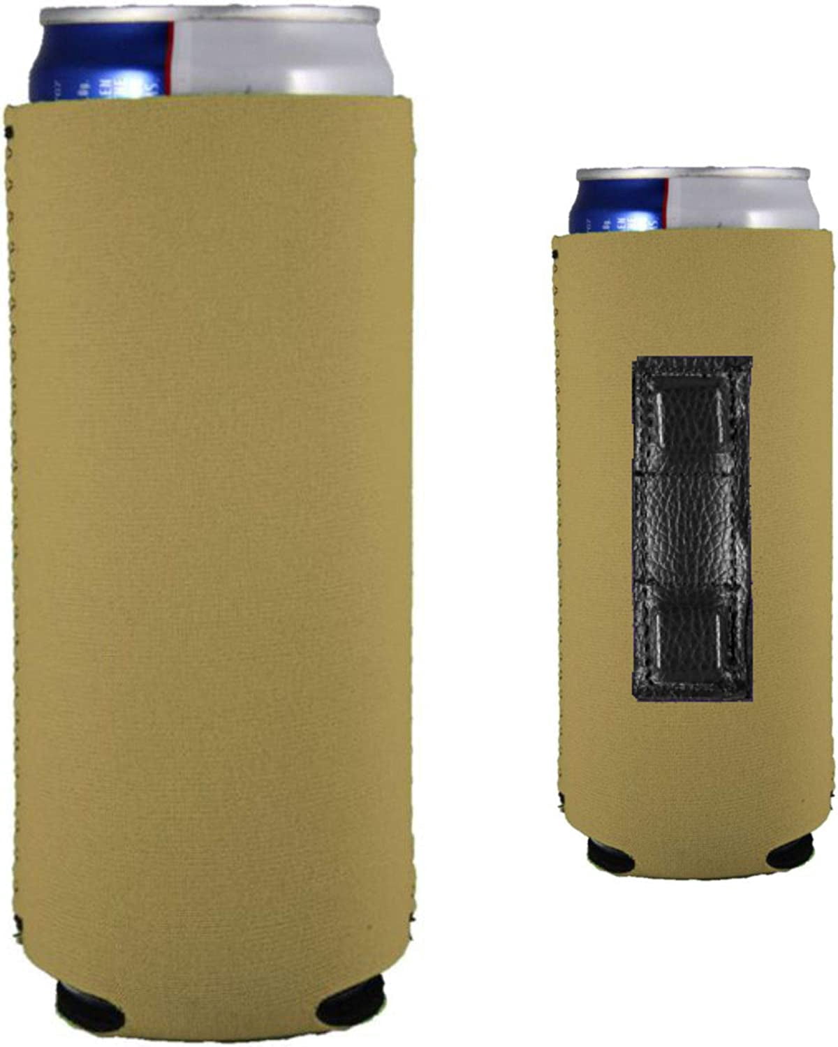 Blank Magnetic Neoprene Slim Can Coolie (Khaki, 2 Pack) - Walmart.com