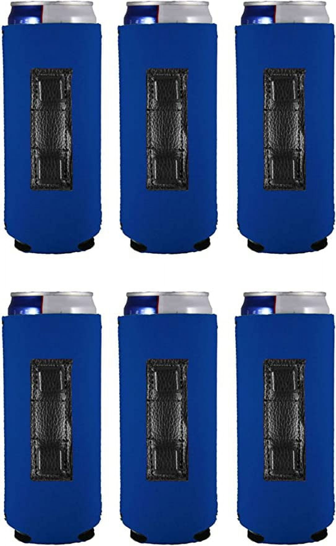 Blank Magnetic Neoprene Slim Can Coolie (Royal Blue, 6 Pack) - Walmart.com
