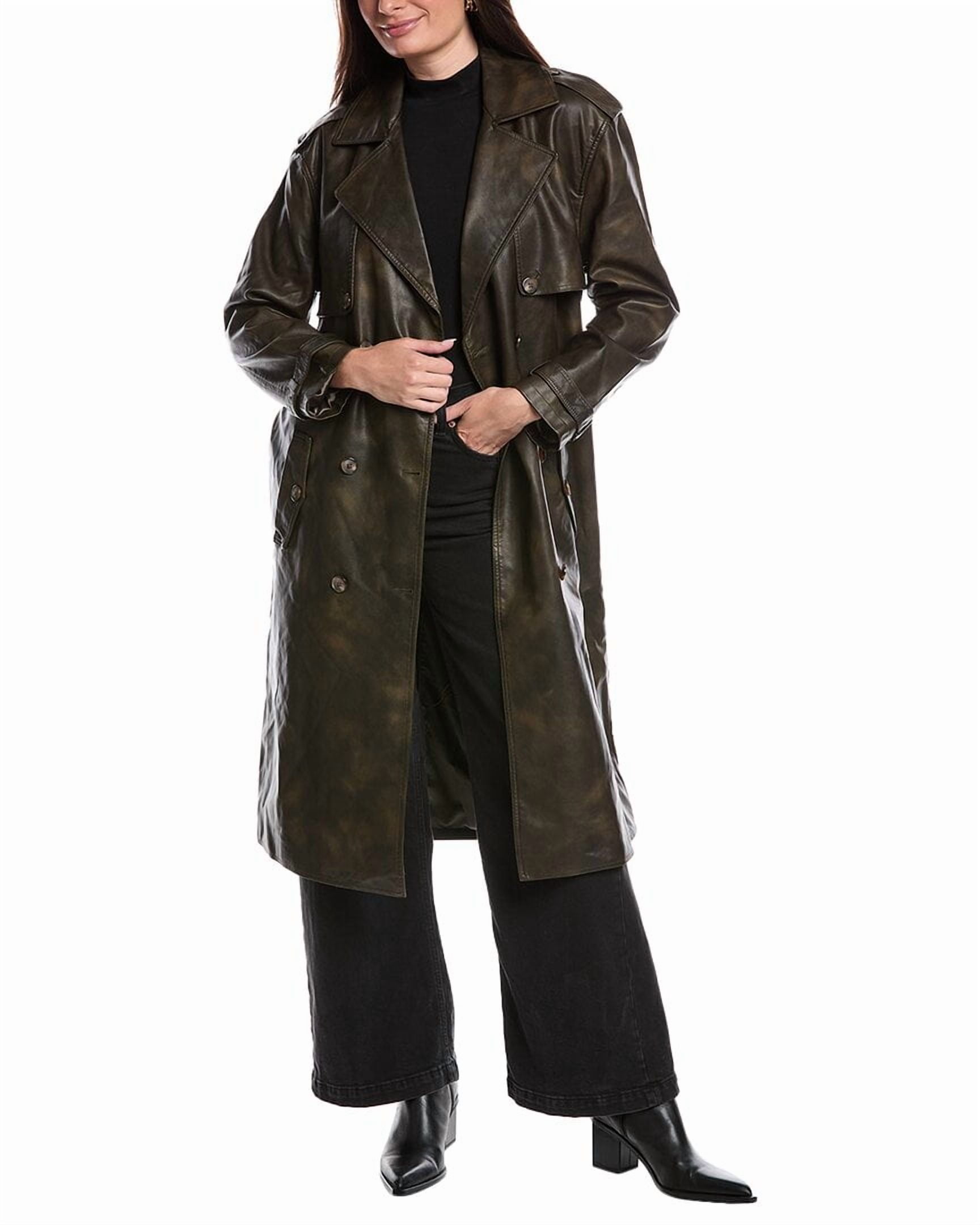 Blank NYC womens Much Needed Trench Coat, m, Green - Walmart.com