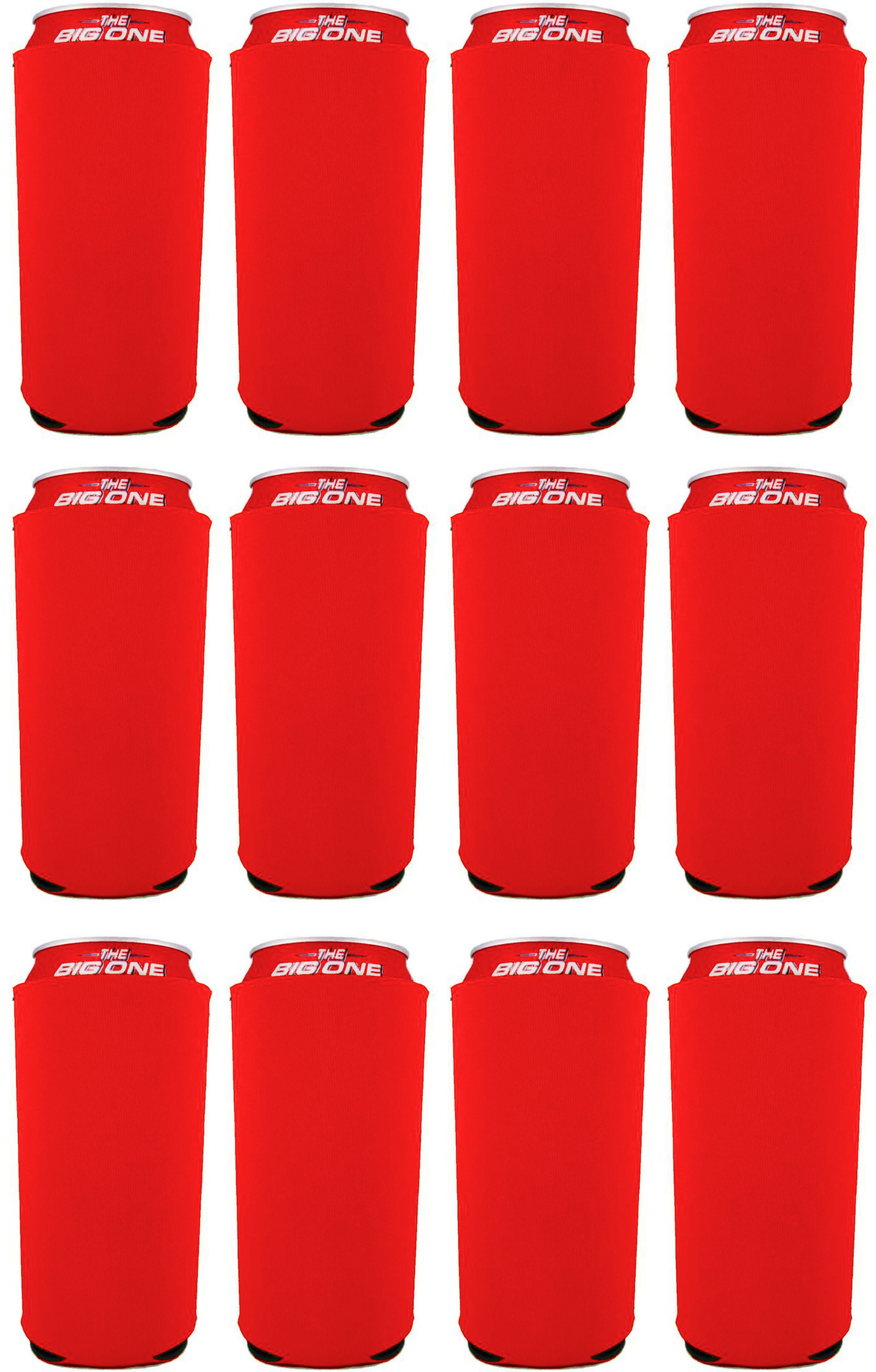 Blank Neoprene 24 oz. Can Coolie (12 Pack, Bright Orange) - Walmart.com