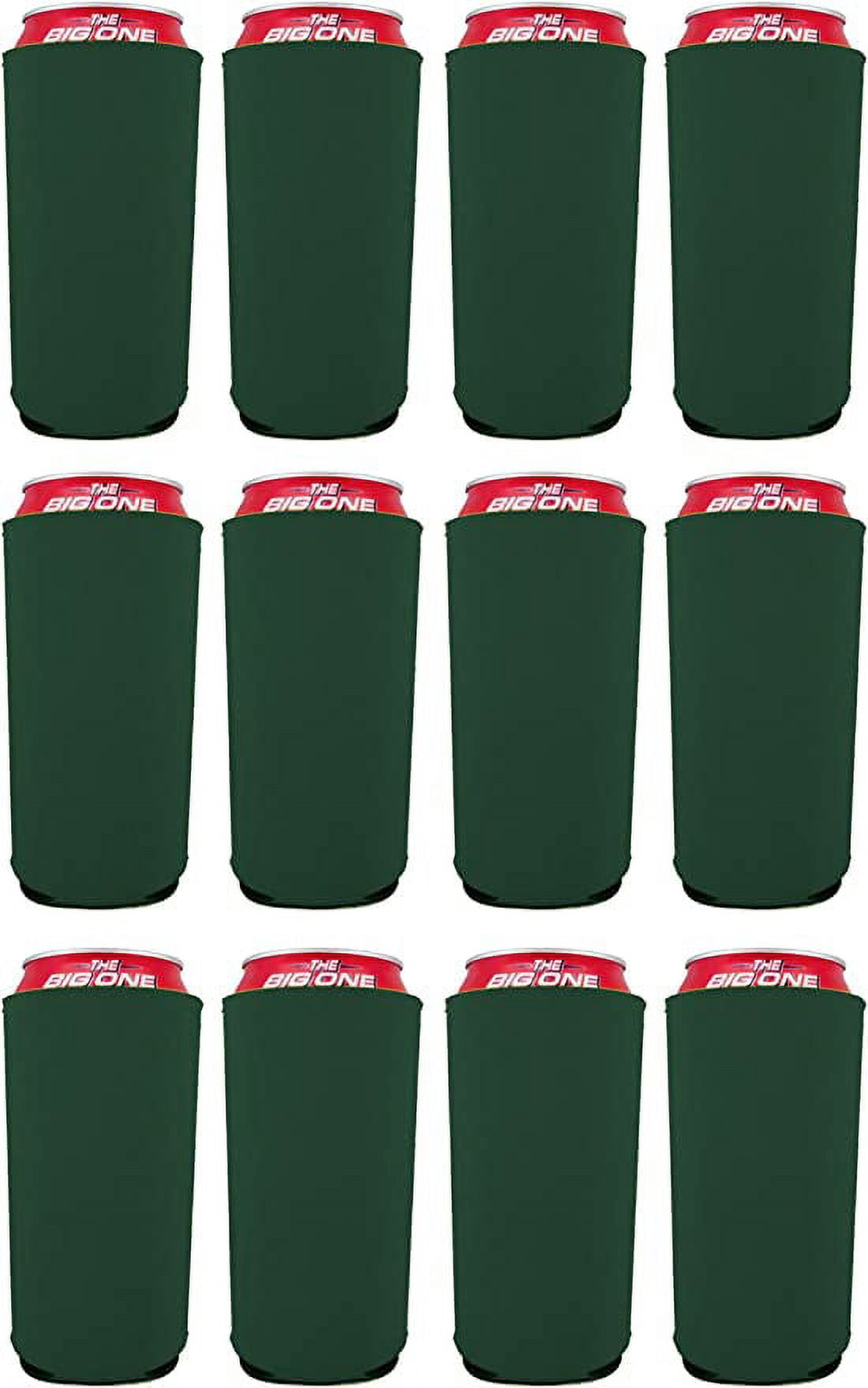 Blank Neoprene 24 oz. Can Coolie (12 Pack, Dark Green - Walmart.com